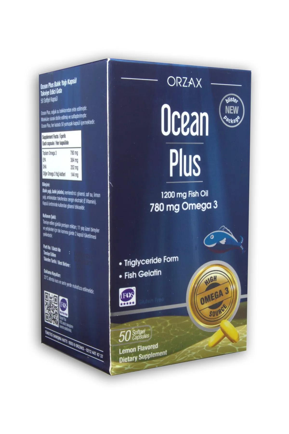 OCEAN PLUS 780 MG OMEGA 3 50 KAPSÜL - Fiyat Üyelere Özel